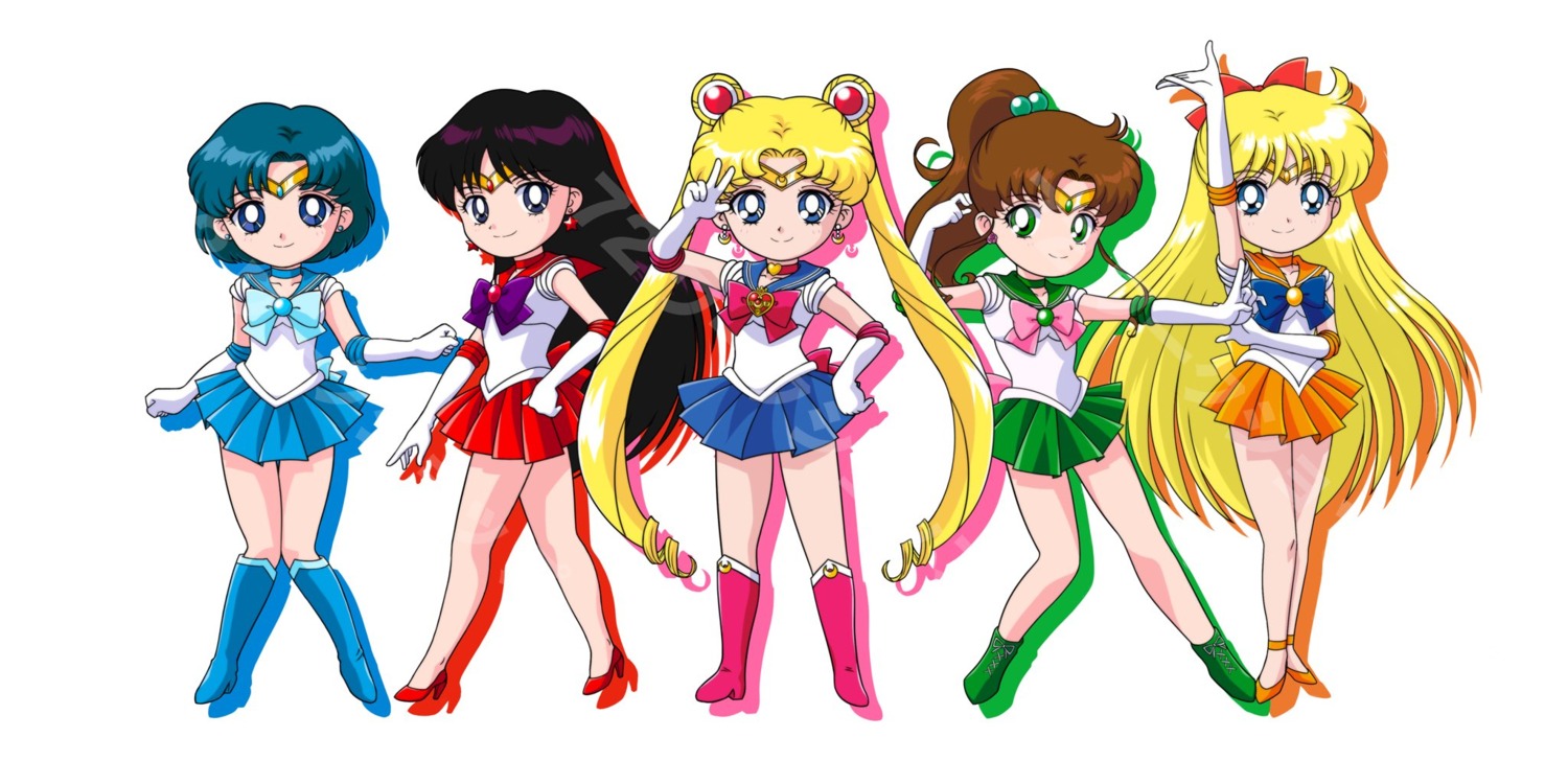 Sailor Moon Aino Minako Hino Rei Kino Makoto Mizuno Ami Tsukino Usagi